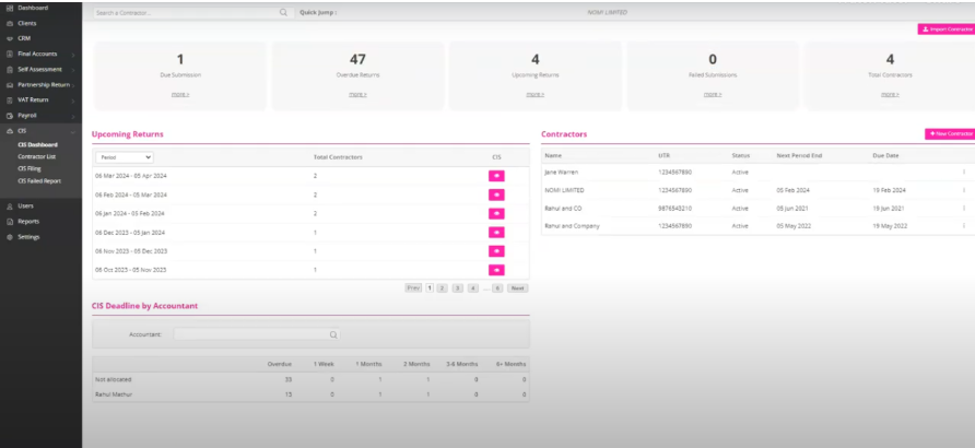 CIS Software for Construction Industry Scheme Management